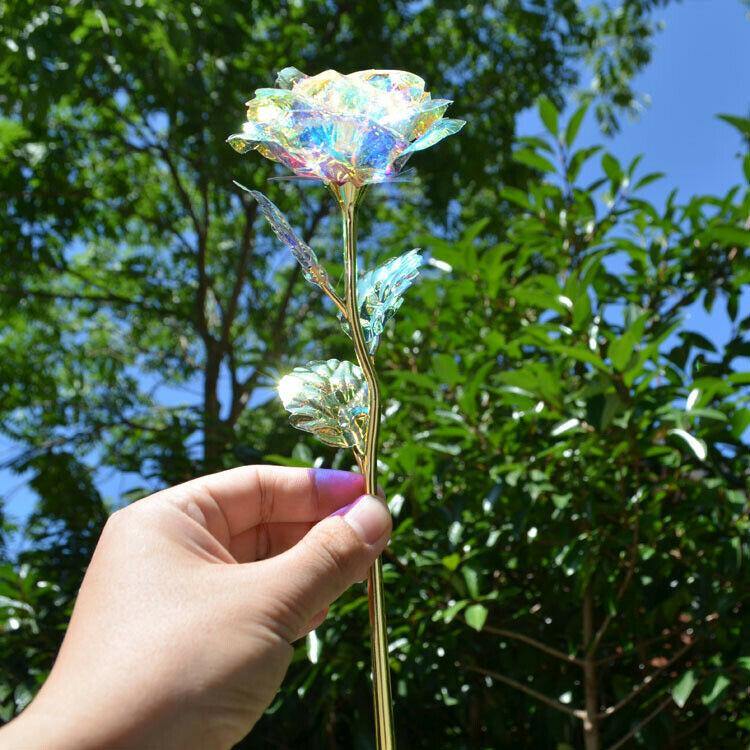 Galaxy Crystal Rose Flower With Gift Box – Galaxy Rose